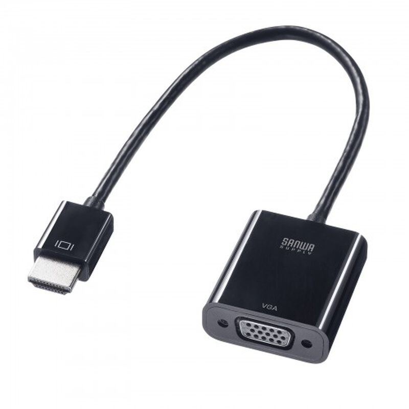 [富士通WEB MART] HDMI-VGA変換アダプタ（HDMI Aオス-VGAメス） AD-HD24VGA ZD-ACAIP103BK : 富士通