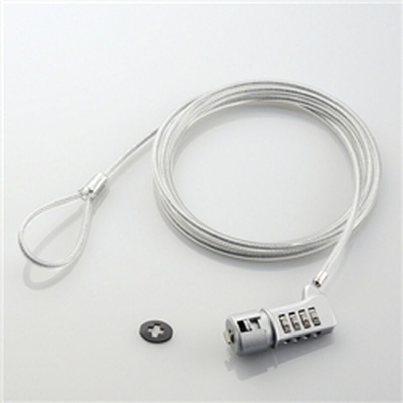 富士通 WEB MART | セキュリティスロット対応 セキュリティワイヤー/4桁ダイヤル式タイプ ESL-37 ZD-ACDCPD2245BK
