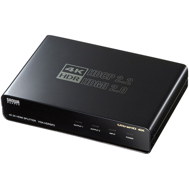 [富士通WEB MART] 4K/60Hz・HDR対応HDMI分配器（2分配） VGA-HDRSP2 ZD-ACAIP103BK : 富士通